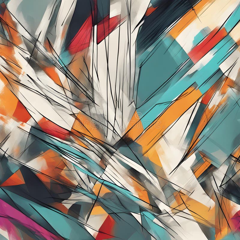 Artistic Sketch Draw Backdrop Material Stock Illustration ...