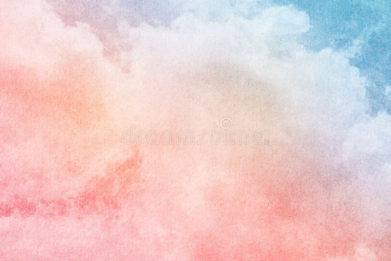 Artistic Sky and Cloud with Gradient Color Stock Image - Image of cream ...