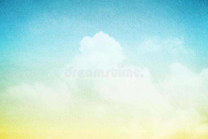 Artistic Sky and Cloud with Gradient Color and Grunge Texture Stock ...