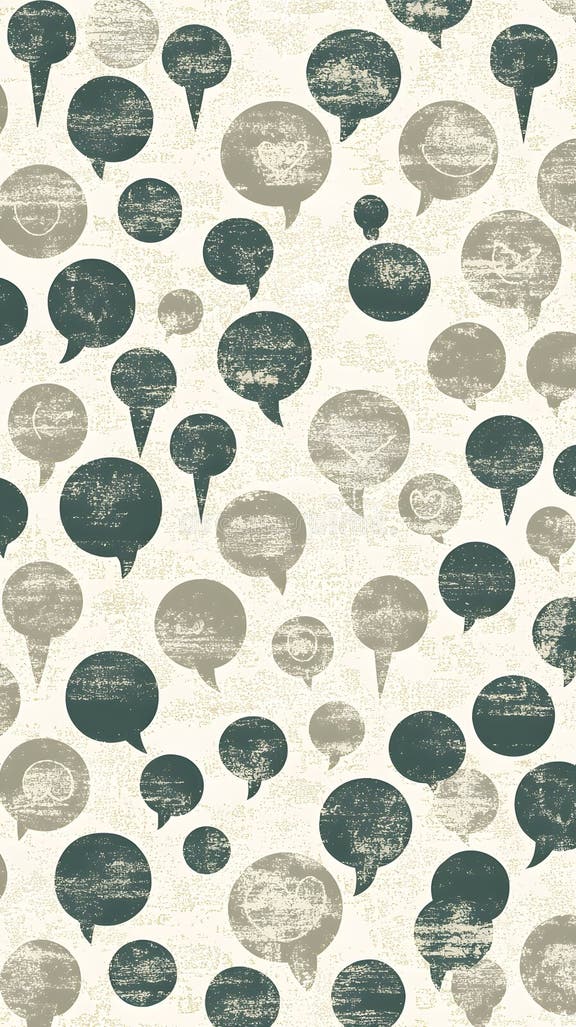 Artistic Speech Bubble Pattern Design Stock Illustration - Illustration ...