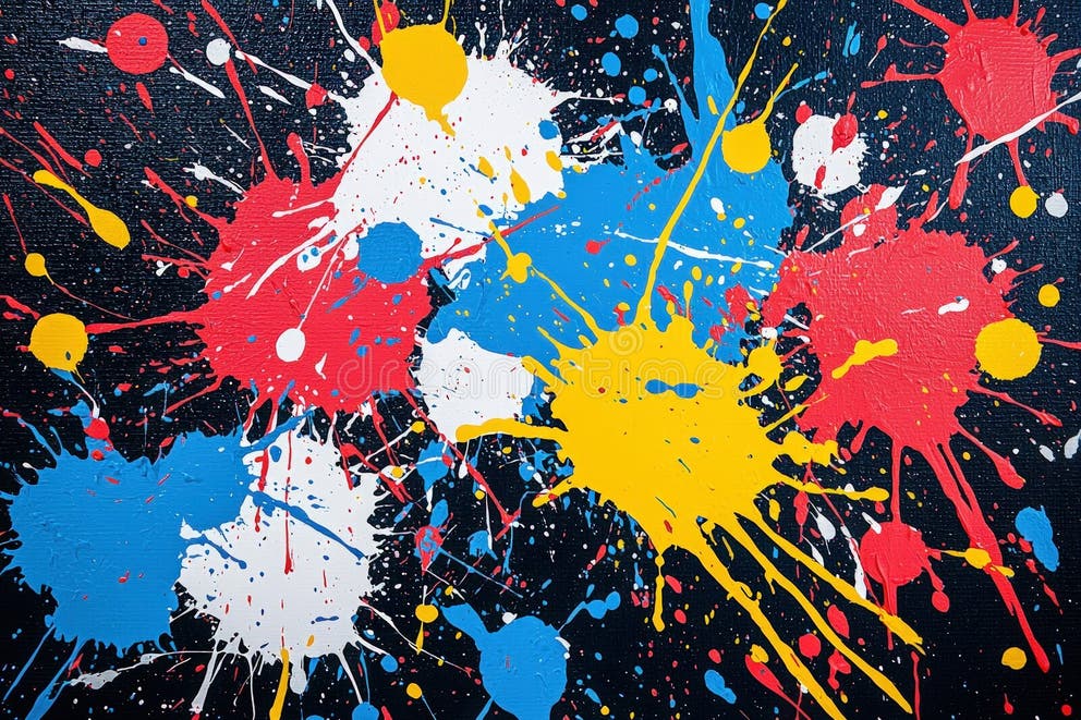 An Artistic Splatter Background Filled with Vibrant Colors and Dynamic ...