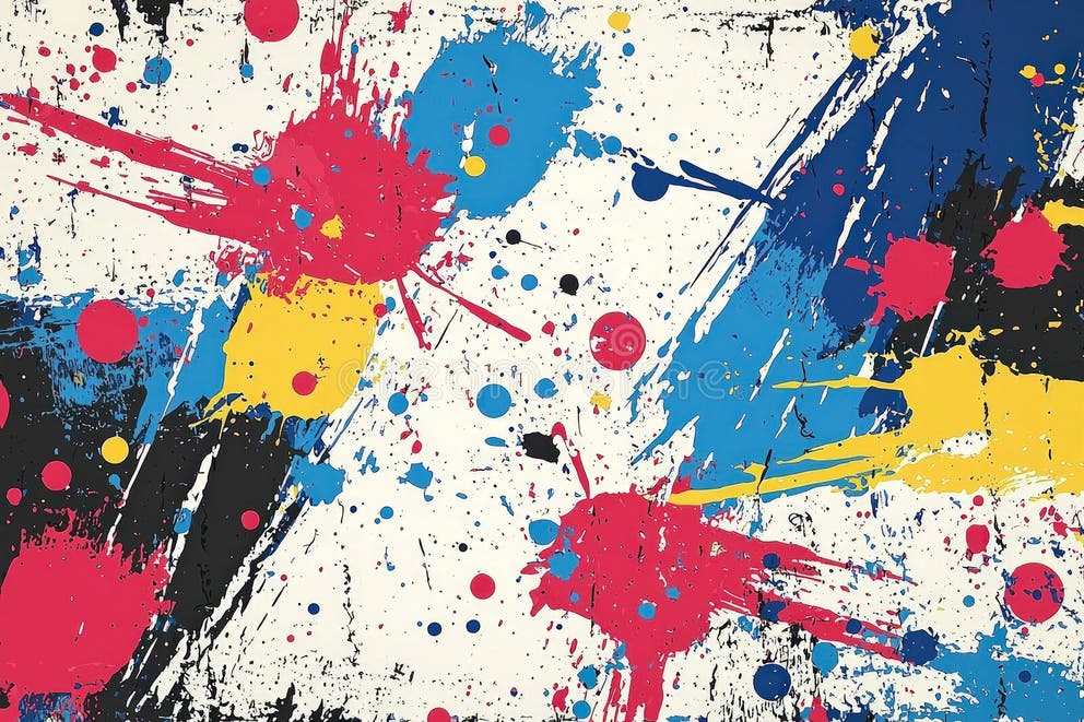 An Artistic Splatter Background Filled with Vibrant Colors and Dynamic ...
