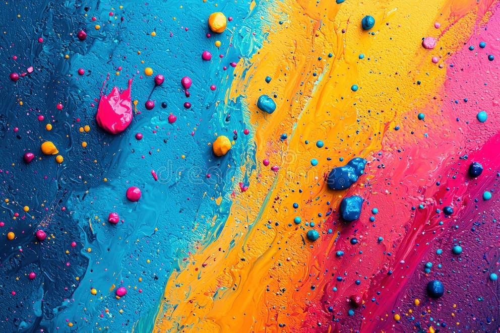 An Artistic Splatter Background Filled with Vibrant Colors and Dynamic ...