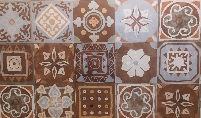 Artistic Square Pattern Design Featuring Unique Geometric Shapes and ...