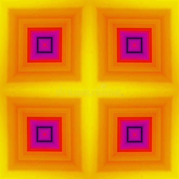 Artistic Square Patterns, Art Design Stock Illustration - Illustration ...