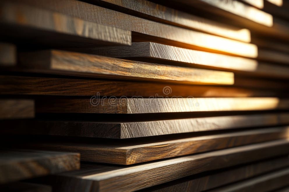 Artistic Stacked Cladding Boards Display Stock Illustration ...