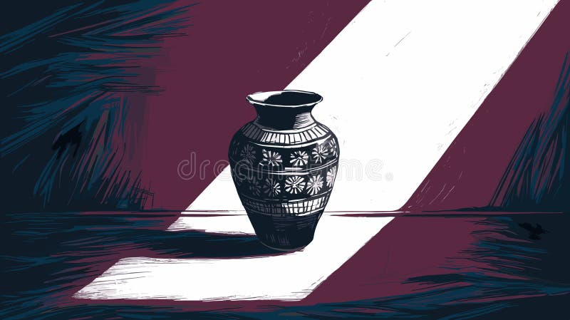 Artistic Still Life of a Decorative Vase in Dramatic Lighting Stock ...