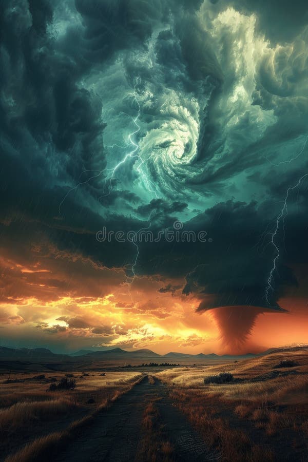 Artistic Stormscape, a Dramatic Portrayal of Storms and Elemental ...