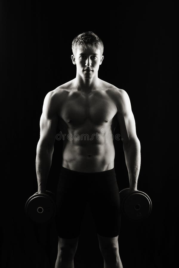 Serious fitness man stock image. Image of fitness, biceps - 17909125