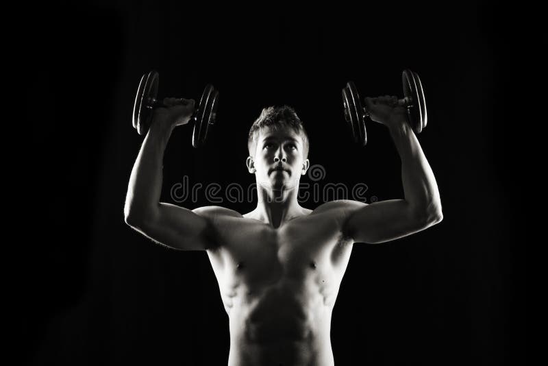 Silhouette of a model stock photo. Image of sportsmen - 12773302