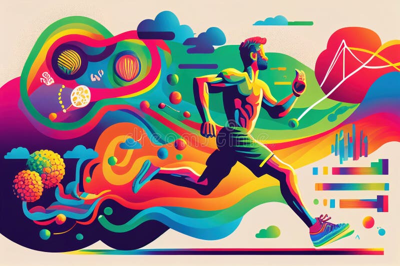 Male Runner Stylized Stock Illustrations – 95 Male Runner Stylized ...