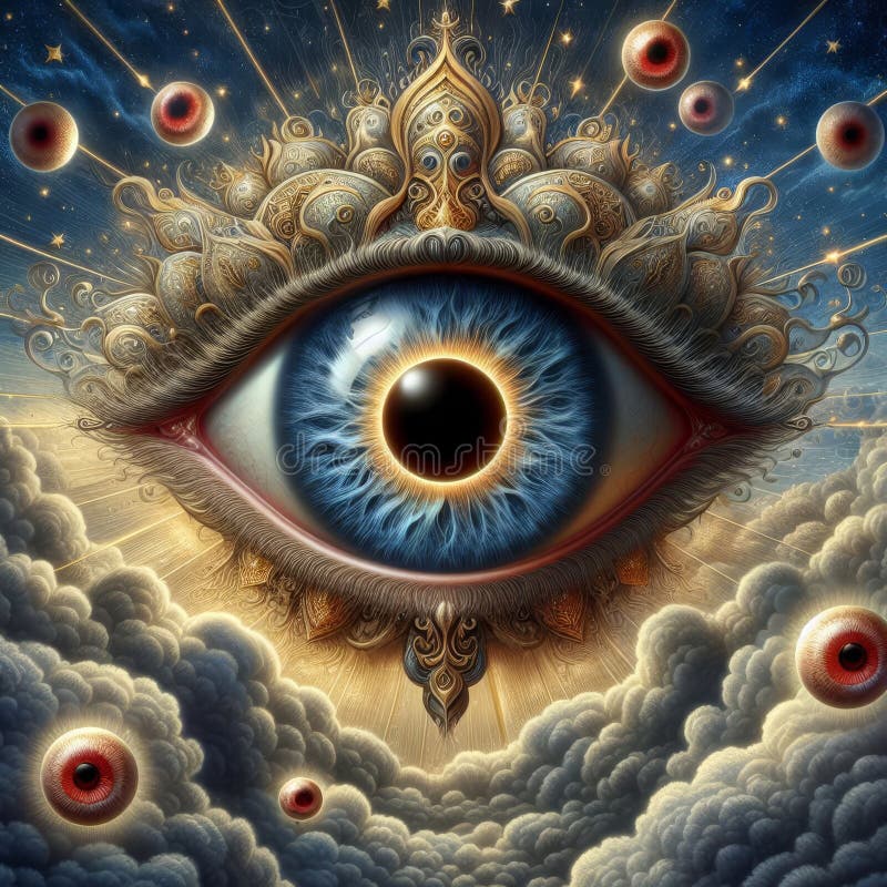 Surreal Cosmic Eye Art stock photo. Image of dream, surrealism - 311934464