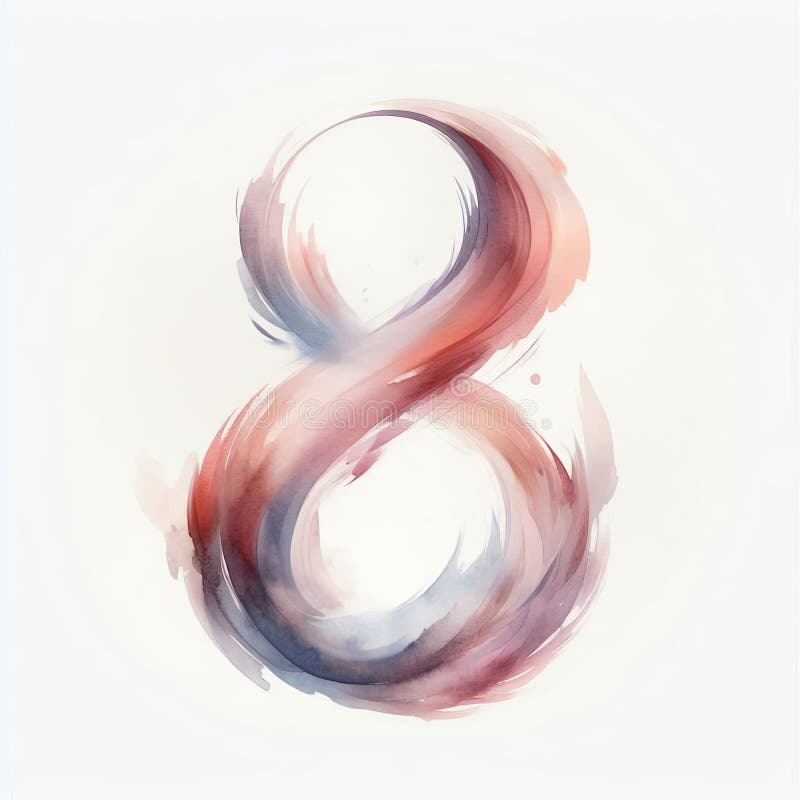 Artistic Swirl Number 8 stock illustration. Illustration of loop ...
