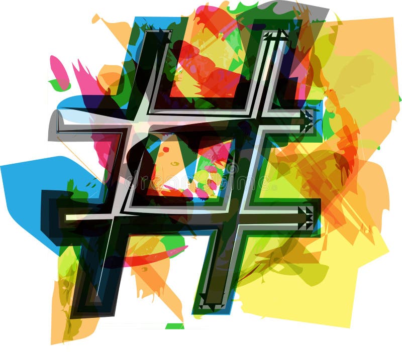 Artistic Symbol stock vector. Illustration of doodle - 101404798