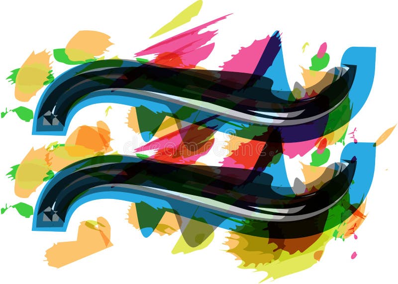 Artistic Symbol stock vector. Illustration of brushed - 101406323