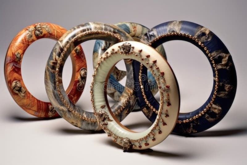 Artistic Tambourine Designs and Patterns on Frame Stock Illustration ...