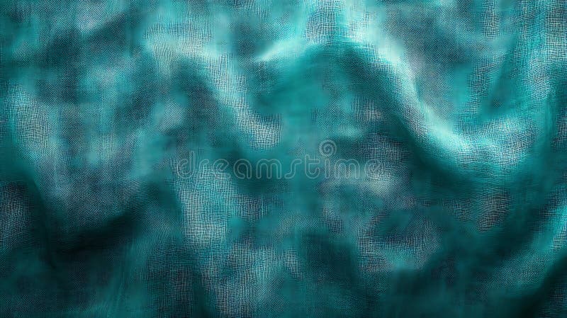 Artistic Teal Fabric Texture with Soft Waves and Subtle Light Play ...