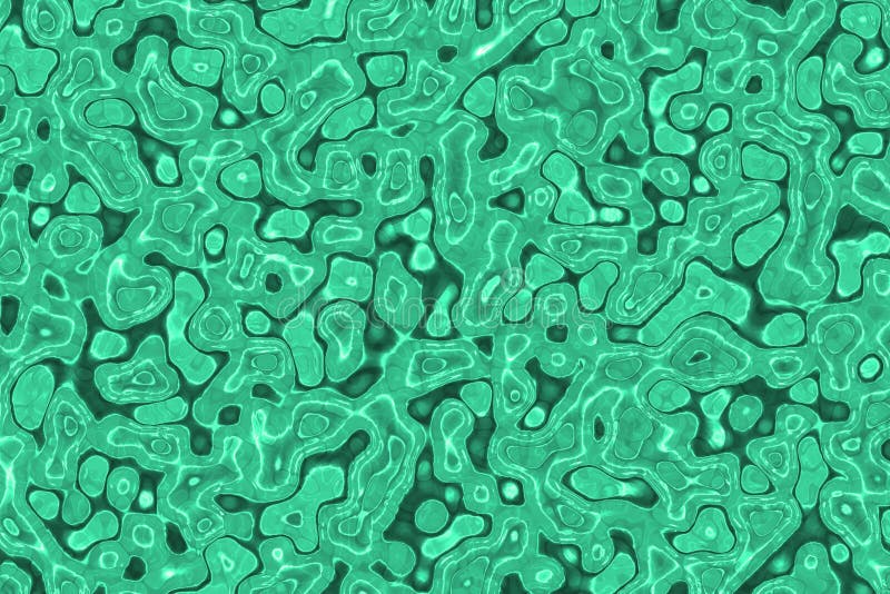 Artistic Teal, Sea-green Template with Smooth Forms Digitally Drawn ...