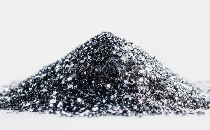 An Artistic Texture Appears when Silver Metallic Particles Scatter on a ...