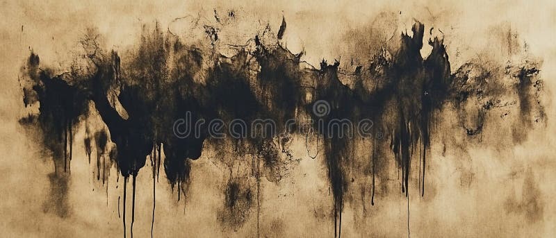 Artistic Texture of Kraft Paper with Dark Ink Smudges and Marks Stock ...