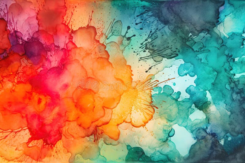Artistic Textured Watercolor Background Wall Art with Generative AI ...