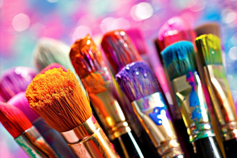 Artistic Tools a Vibrant Assortment of Brushes, Pencils, and Sculpting ...