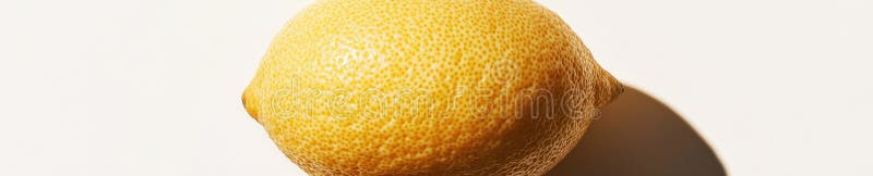 Artistic Top Down View of a Whole Lemon on White Background Stock ...