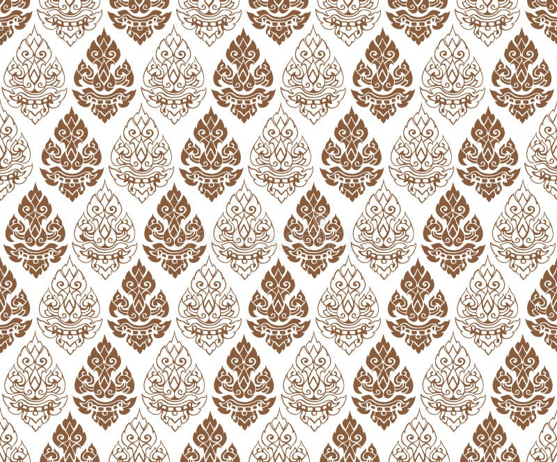 Artistic of Traditional Line Thai Stock Illustration - Illustration of ...