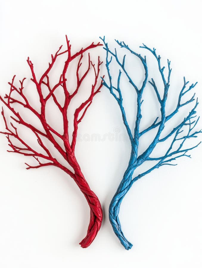Artistic Tree Branch in Bloom Isolated Stock Illustration ...