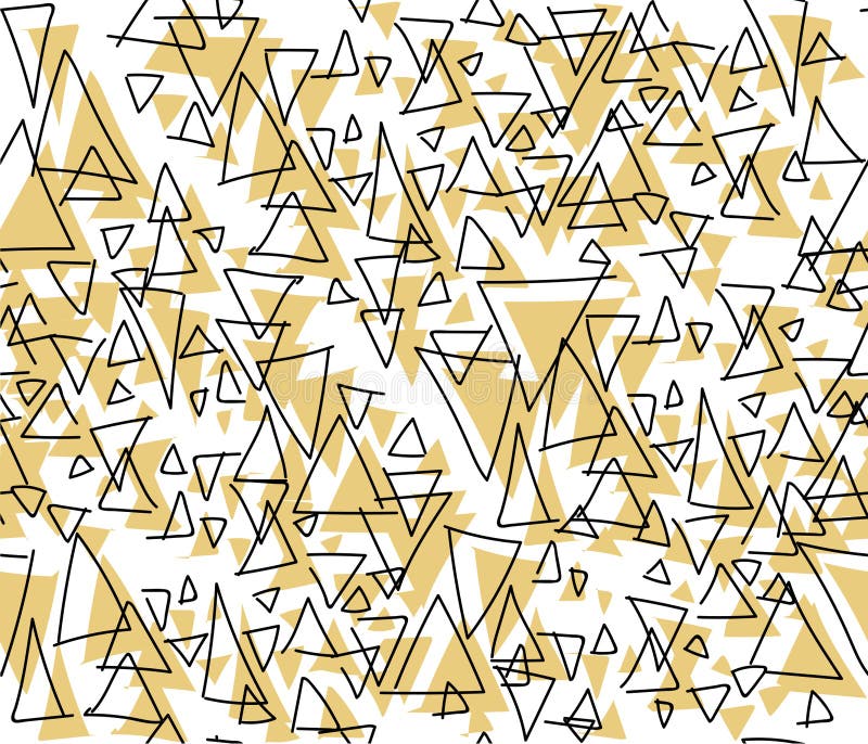 Artistic Triangle Seamless Pattern Stock Illustration - Illustration of ...