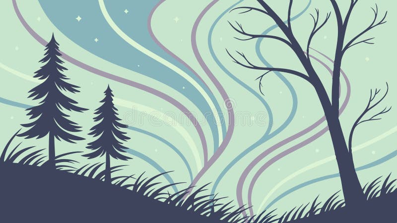 Abstract Windy Tree Vector, Nature S Energy Dynamic Art, Vector Design ...