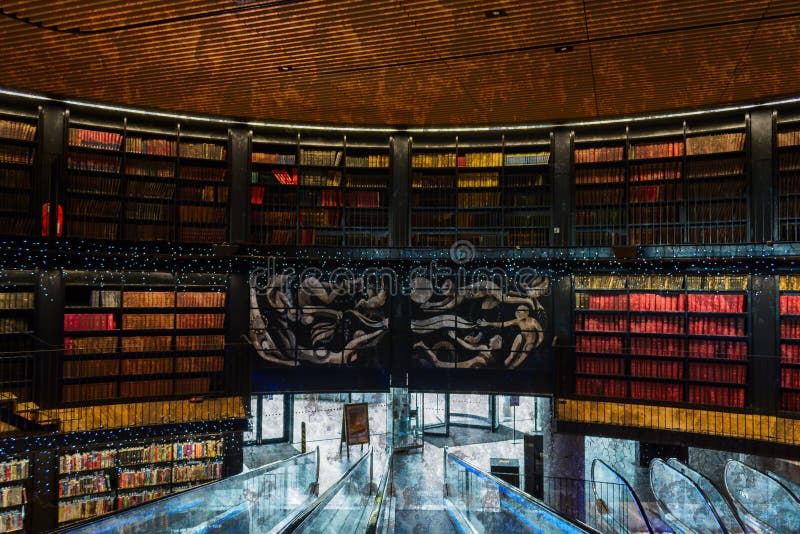 Artistic Vision of Modern Library Blended Stone Texture Stock Image ...