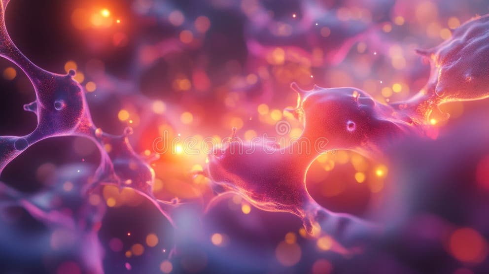 Artistic Visualization of Helper Cells Coordinating in Biological ...