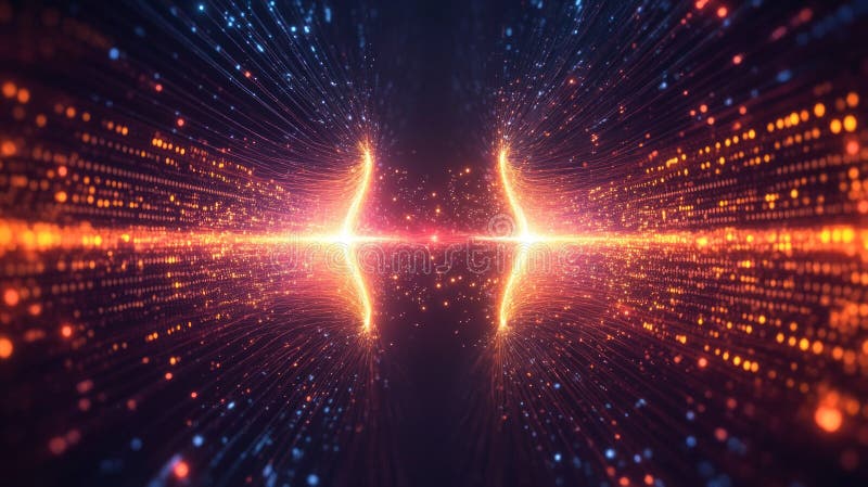 Artistic Visualization of Quantum Teleportation Illustrating Particle ...