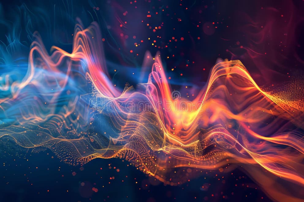 Artistic Visualization of Sound Wave Patterns in a Dynamic and ...