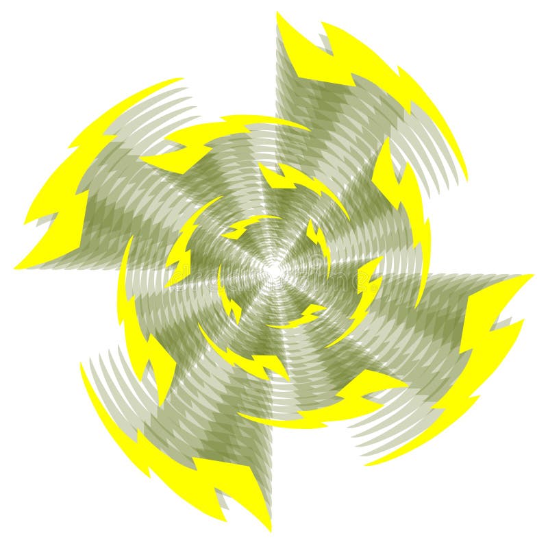 Artistic Vortex with Lightning Isolated Stock Image - Illustration of ...