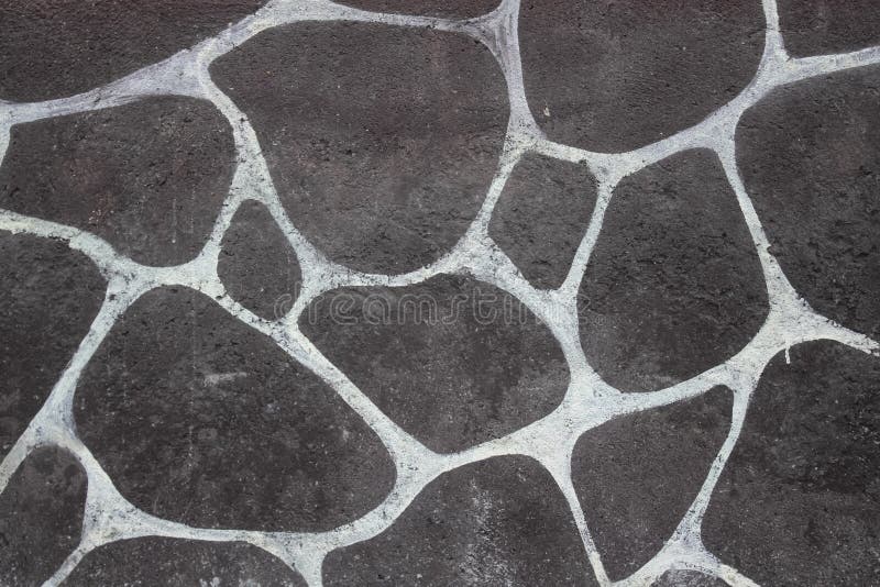 Painted Wall Texture Imitating Natural Stone Pattern with White Grout ...