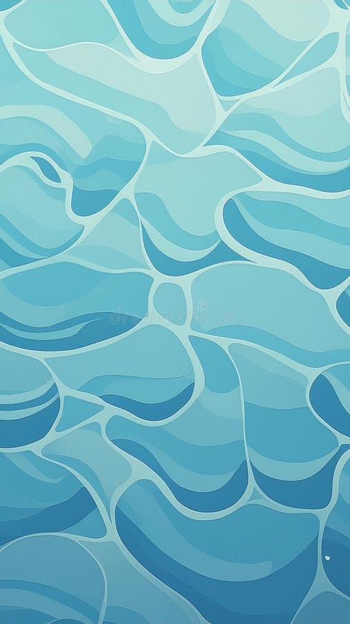 Abstract Water Ripple Pattern : Serene Blue Waves Abstract Art Stock ...