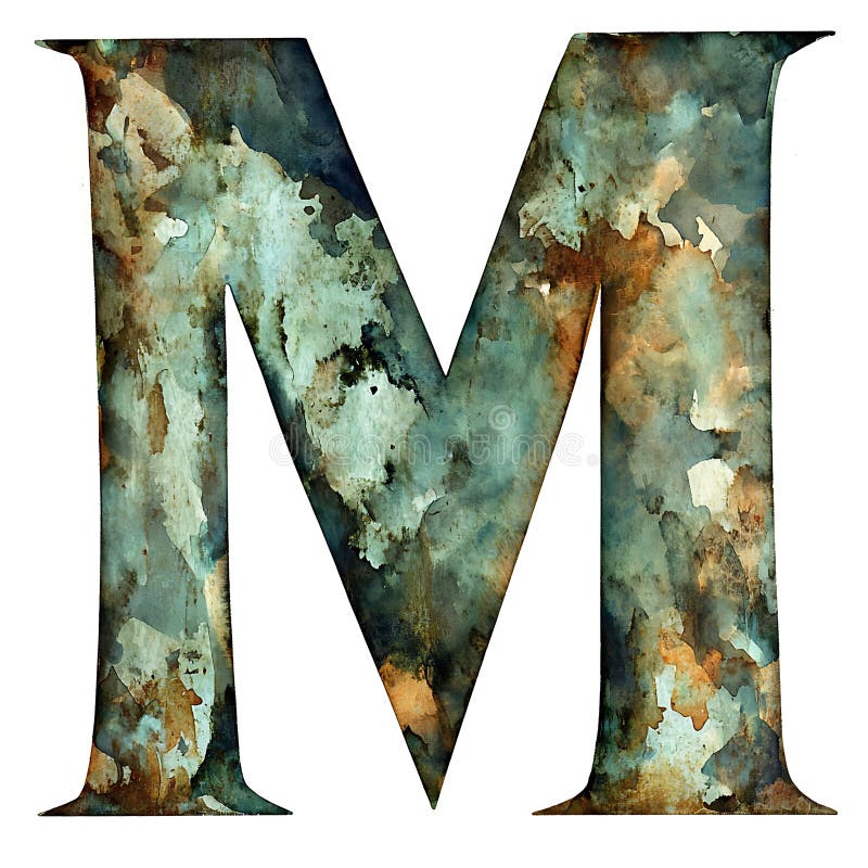 Watercolor Paint Letter M Stock Illustrations – 203 Watercolor Paint ...