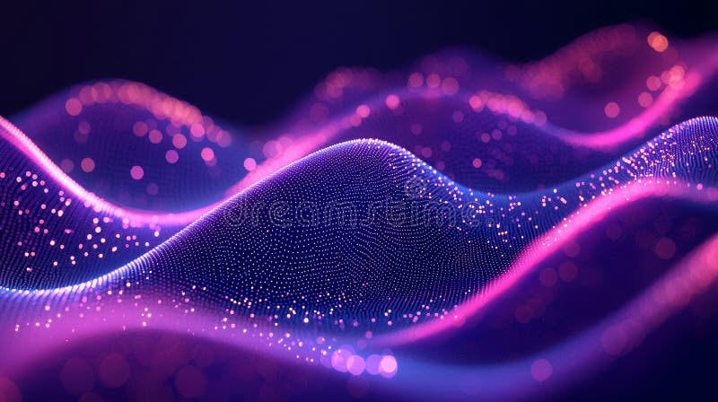 Artistic Waveform Generated by Complex Systems Stock Illustration ...
