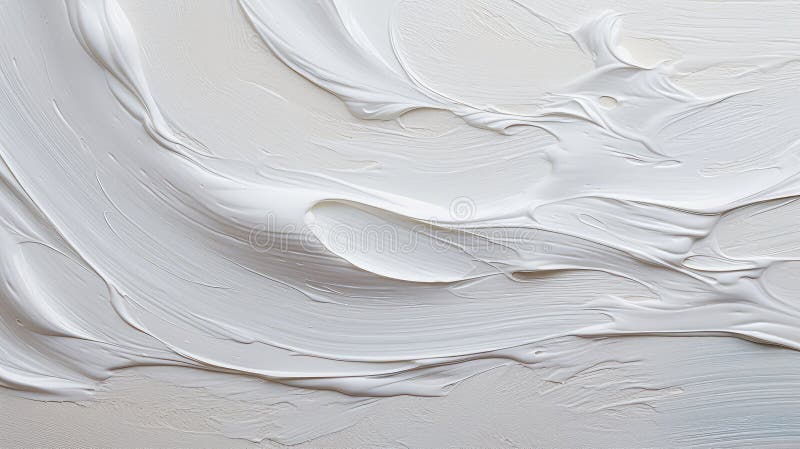 Artistic White Paint Stroke Stock Illustration - Illustration of medium ...