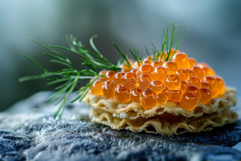 Artistic Whitefish Roe Delight Stock Illustration - Illustration of ...