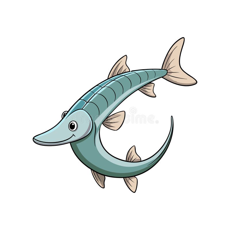Sturgeon Fish Fishing Logo, Jumping Fish Design Template Vector ...