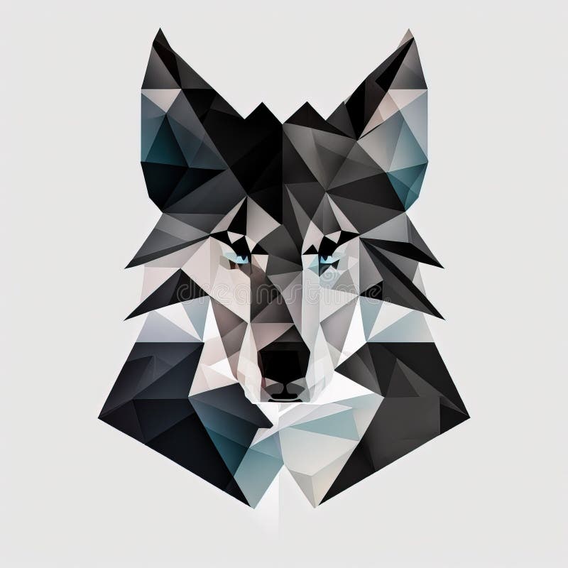Artistic Wolf Head Drawing, Beautiful Abstract Wolf. Generative Ai ...