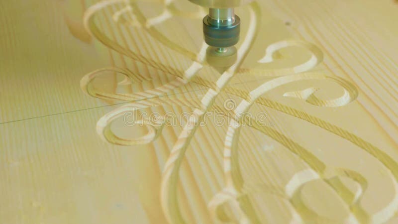 Artistic Wood Processing, Computer-controlled Precision Stock Image ...