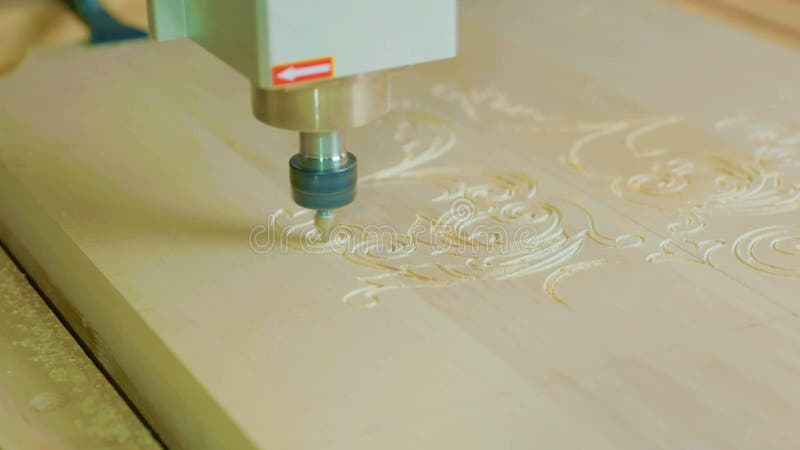 Artistic Wood Processing, Computer-controlled Precision Stock Image ...