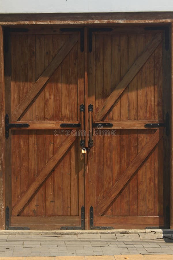 Artistic Wooden Gate with an Authentic Vintage Rustic Theme Stock Photo ...