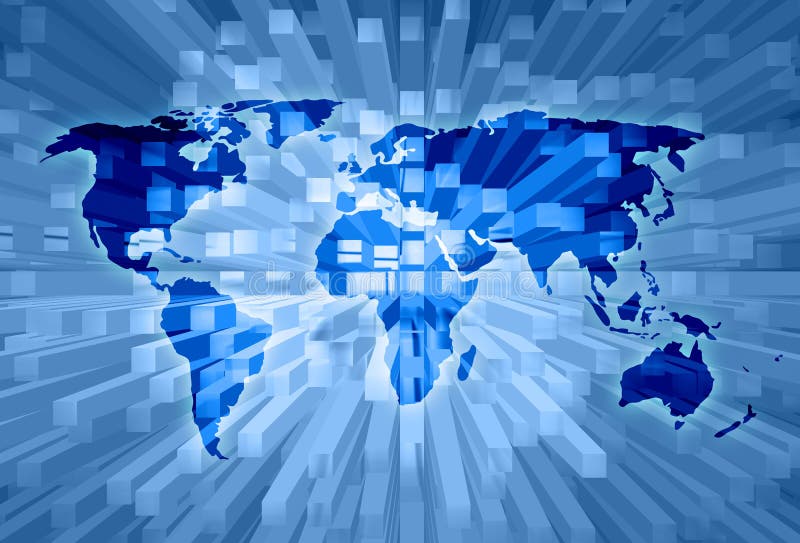 Divided World Concept stock illustration. Illustration of background ...