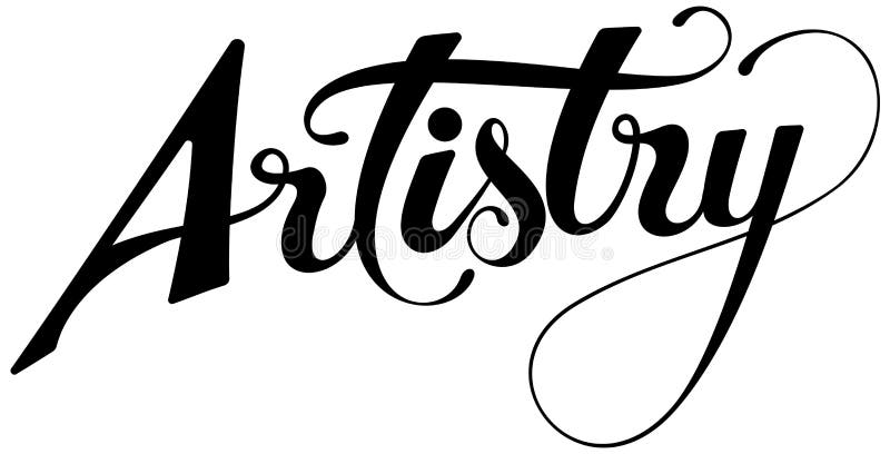 Creativity - Custom Calligraphy Text Stock Vector - Illustration of ...