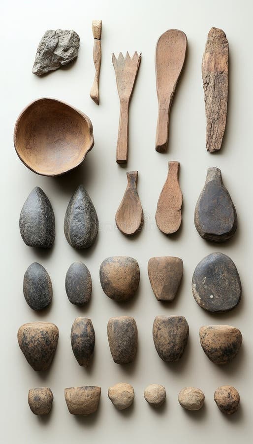 Artistry of Jomon Pottery and Polished Stone Tools Showcased Against a ...